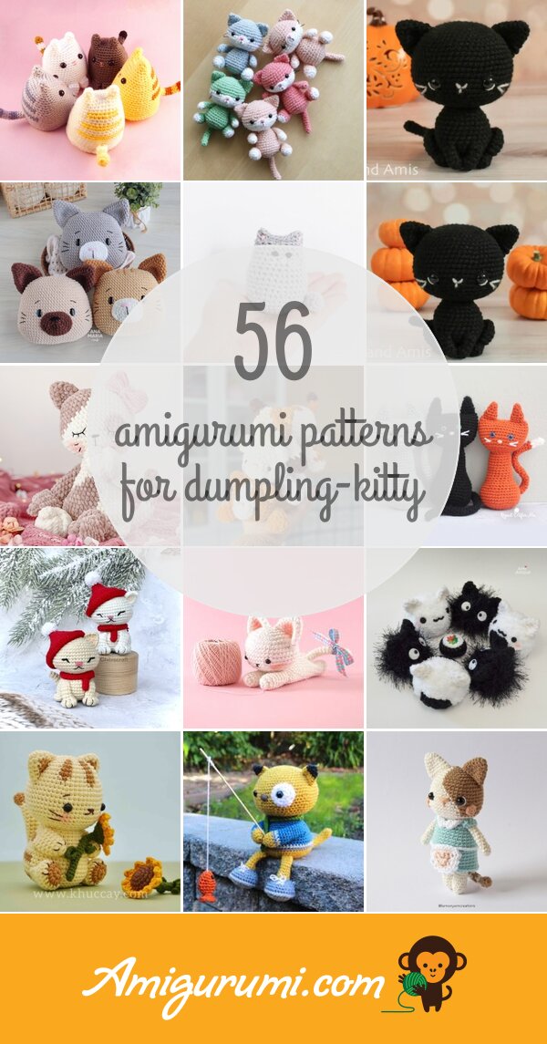 Dumpling-kitty patterns - Amigurumi.com
